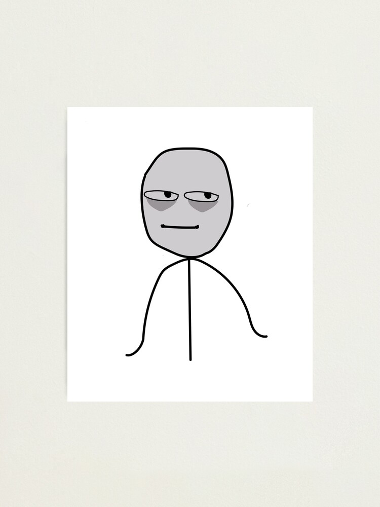 "Funny Face Meme" Photographic Print for Sale by DijaDesigner | Redbubble