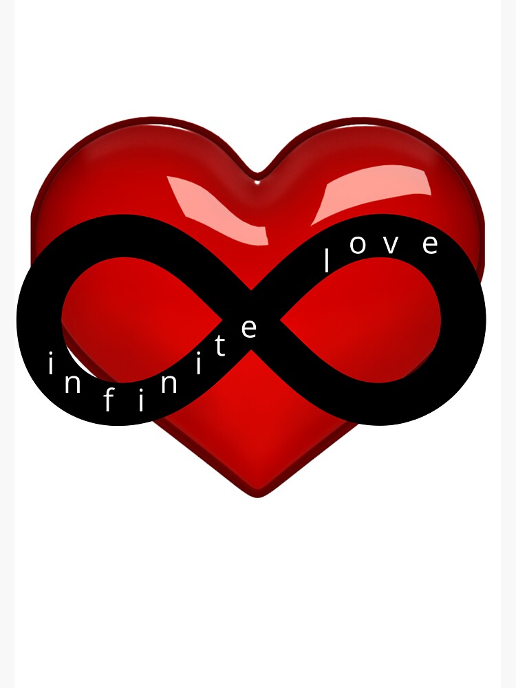 "Infinite Love" Sticker by tvajda | Redbubble