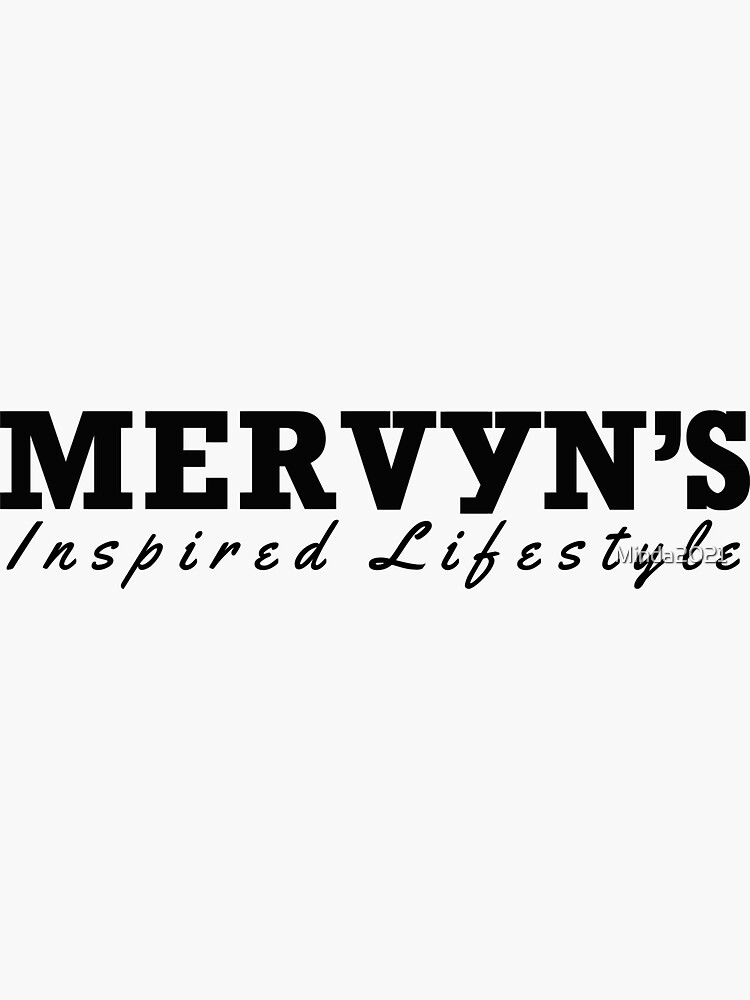 "Mervyns Inspired Lifestyle" Sticker by Minda2021 | Redbubble