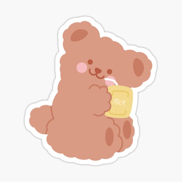 "Little cute brown bear" Sticker for Sale by yuyu1510 | Redbubble
