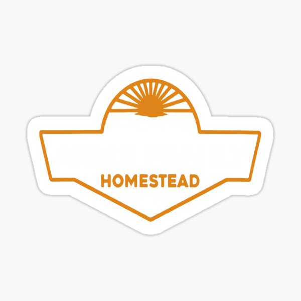 "arms family homestead" Sticker for Sale by CannonDavid2 | Redbubble