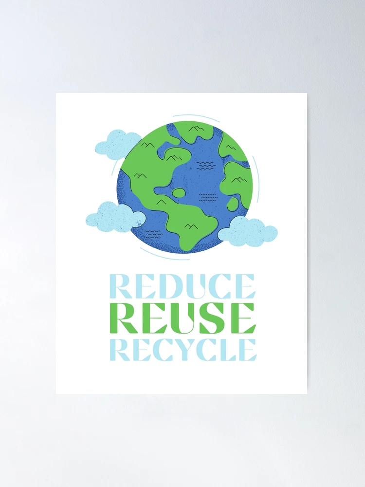 Earth Day Poster Reduce Reuse Recycle Science Poster