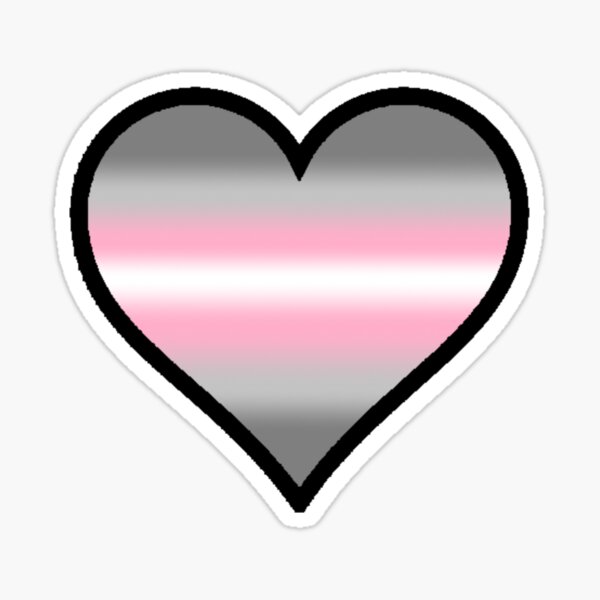 "Demigirl Pride Heart" Sticker by Astraea-Life | Redbubble