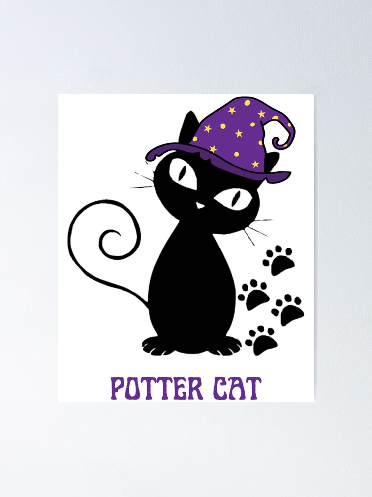 "Potter Cats Harry pawter " Poster for Sale by Winporttextile | Redbubble