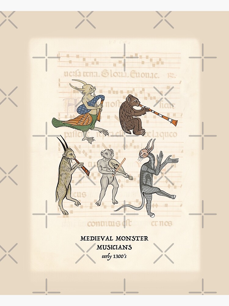 "Medieval Monster Musicians" Poster for Sale by ebrawne | Redbubble