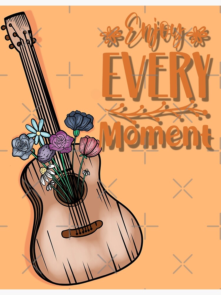 Póster «Disfrutar de cada momento diseño de la ilustración» de KangaA ...