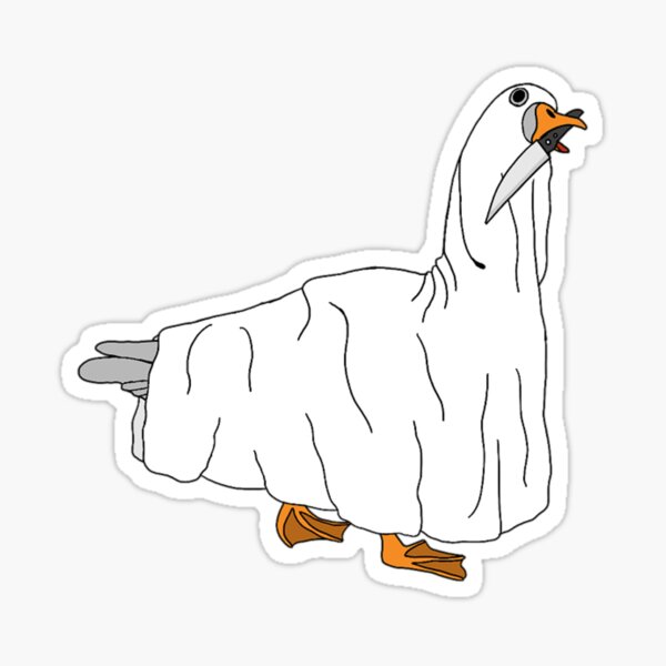 "Ghost Goose on the Loose" Sticker by jhaare | Redbubble