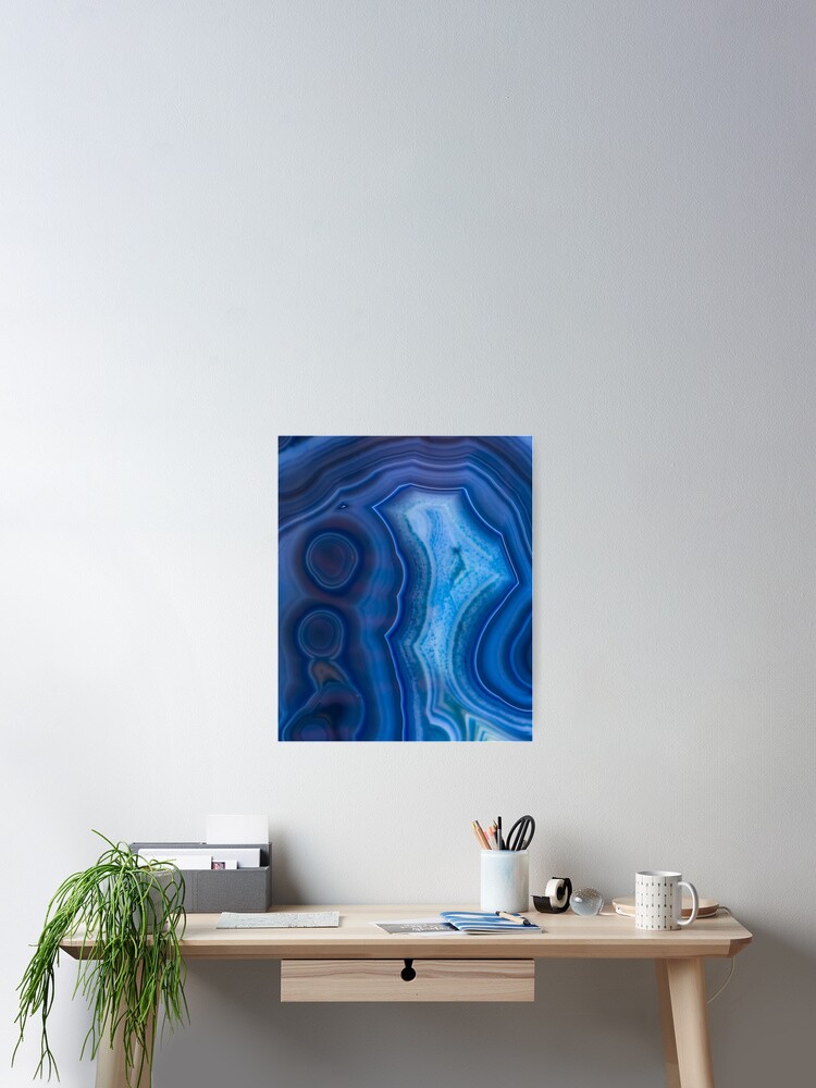 "Deep Blue Lagoon Agate" Poster for Sale by TheQuarry | Redbubble