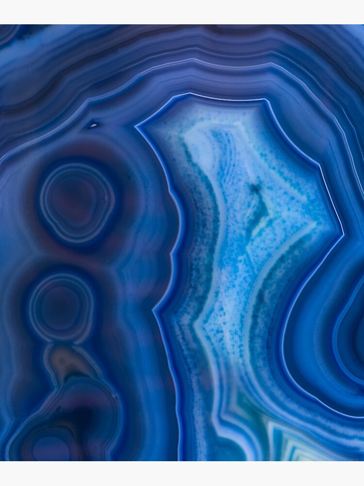 "Deep Blue Lagoon Agate" Poster for Sale by TheQuarry | Redbubble