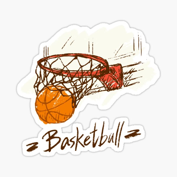 "Basketball art" Sticker for Sale by Sainkhuu | Redbubble