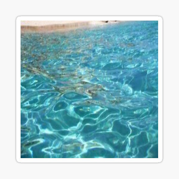 "Clear blue ocean water." Sticker for Sale by DaliaSabryTee | Redbubble