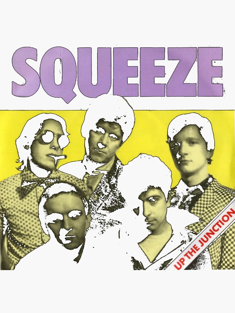 "SQUEEZE BAND" Sticker by bradleyspencer | Redbubble