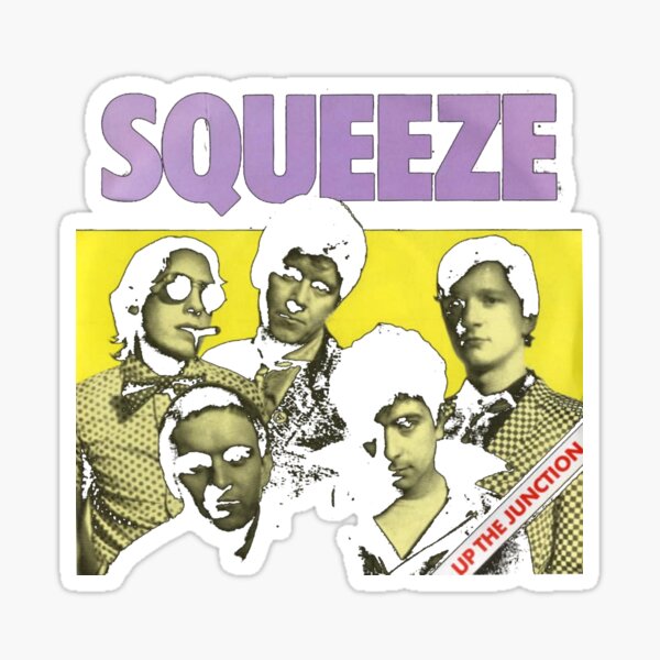 "SQUEEZE BAND" Sticker by bradleyspencer | Redbubble