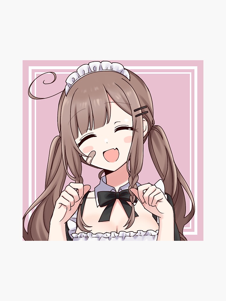 "anime girl maid" Sticker by uwuyaliii | Redbubble