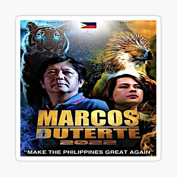 "Marcos and Duterte" Sticker by ArtistooL | Redbubble