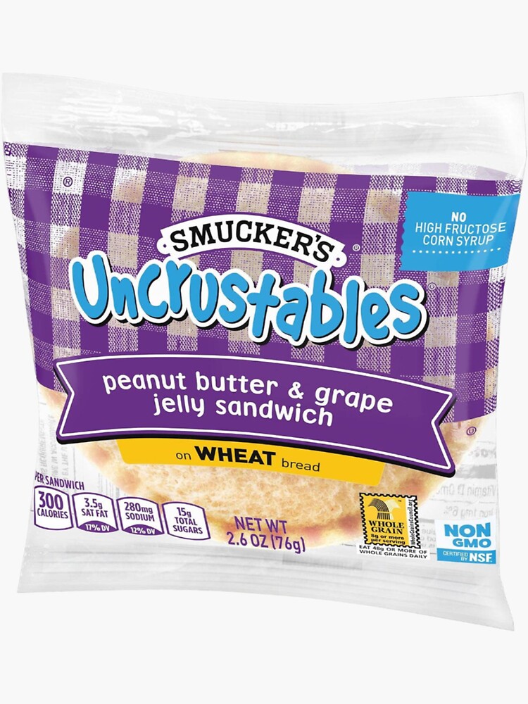 "Uncrustables" Sticker for Sale by SrirachaEnvy | Redbubble