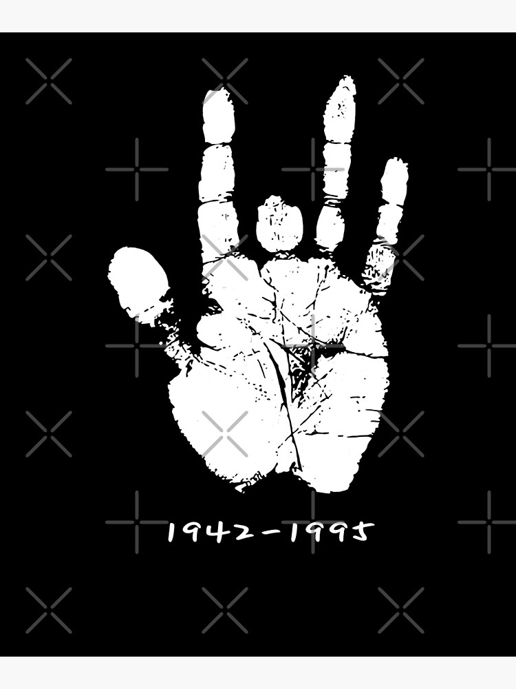 "Jerry Garcia Hand print" Poster for Sale by GYUSRF | Redbubble