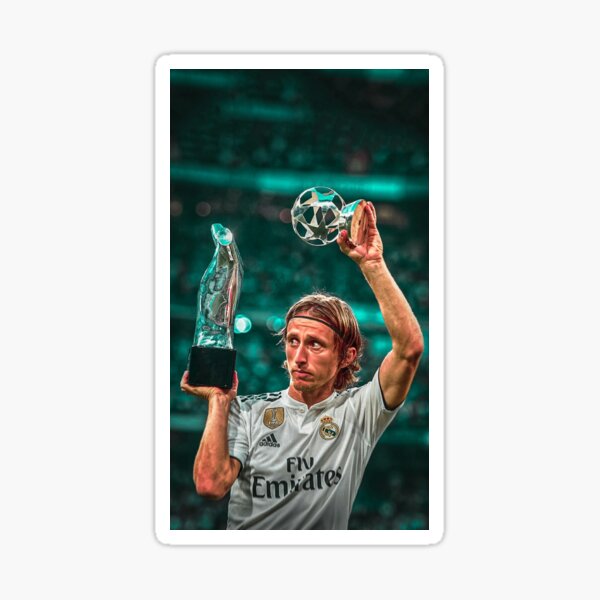"Wallpaper Luka Modric" Sticker by DzakkiHeron | Redbubble