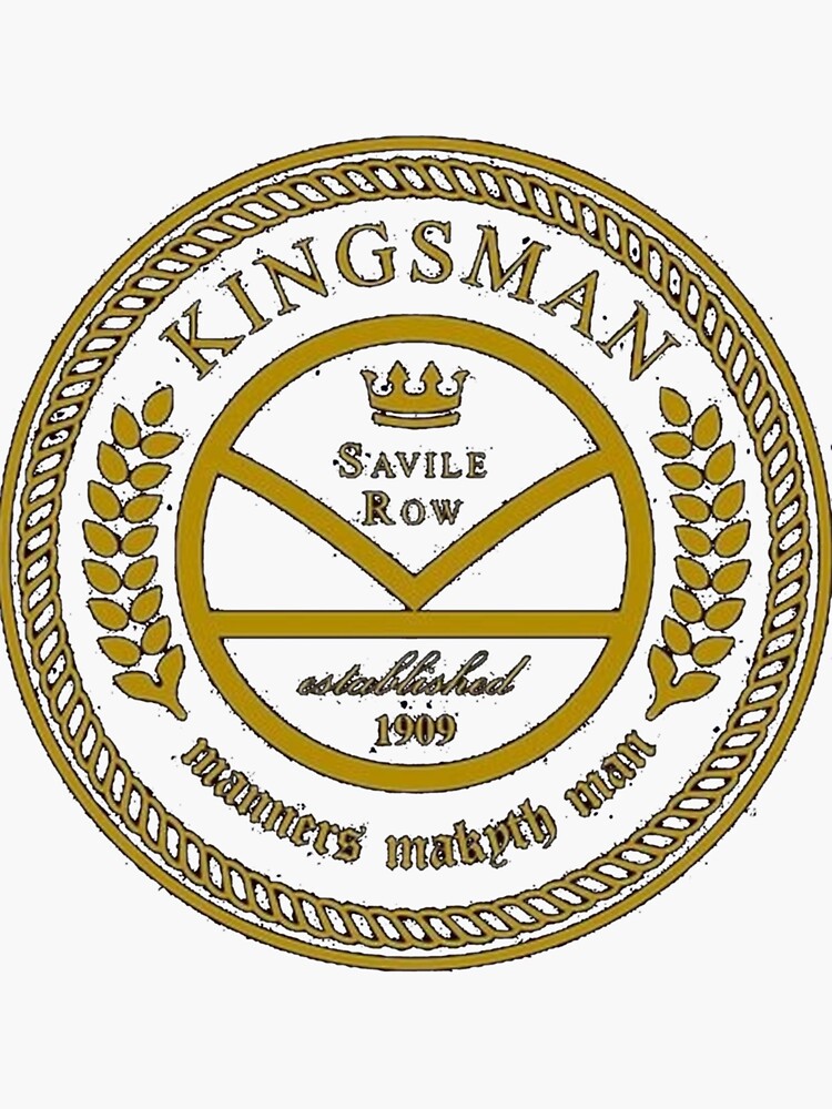 "The Kingsman Logo " Sticker for Sale by DonnaMarcos | Redbubble