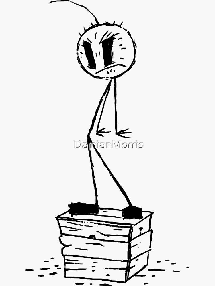 "Happy noodle boy" Sticker for Sale by DamianMorris | Redbubble