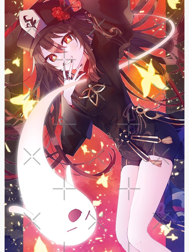 "Hu Tao Genshin Impact " Art Print for Sale by jerrieart | Redbubble