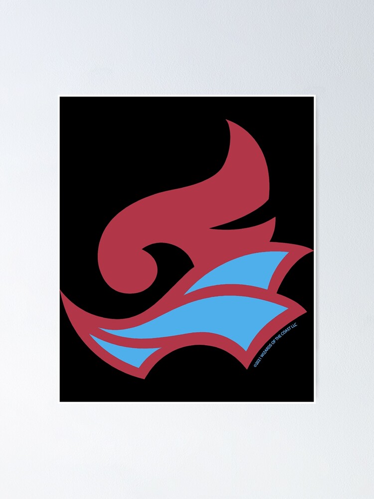 "Magic The Gathering Strixhaven Prismari School Symbol" Poster by ...