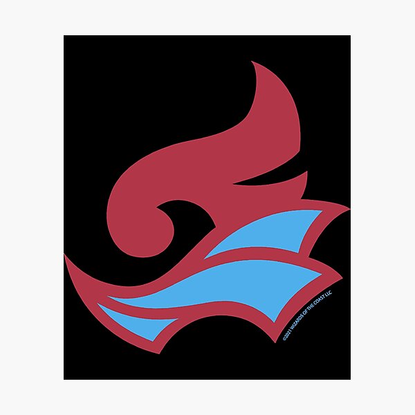 "Magic The Gathering Strixhaven Prismari School Symbol" Photographic ...