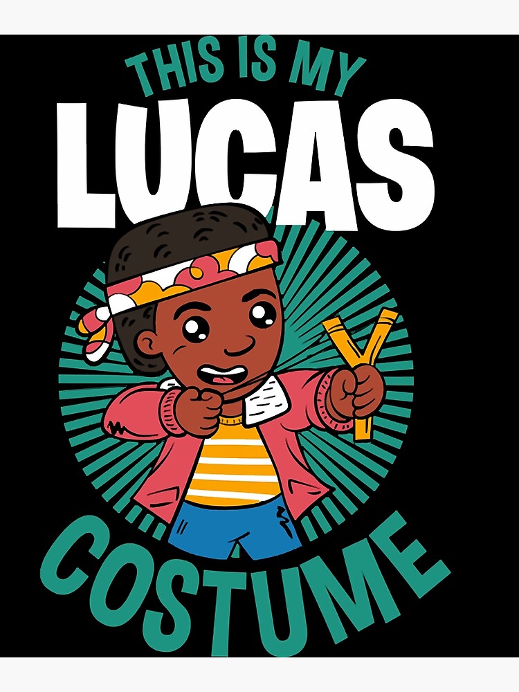 "Stranger Things Lucas Costume" Poster for Sale by KiranaMorell | Redbubble