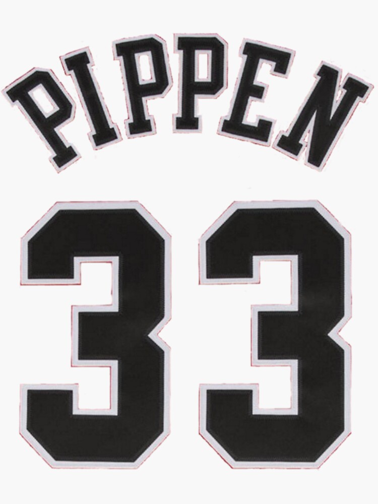 "Scottie 33 Pippen Classic T-Shirt" Sticker by riggsamia5 | Redbubble