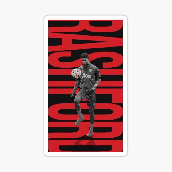 "Wallpaper Marcus Rashford" Sticker by GulzarSandria | Redbubble