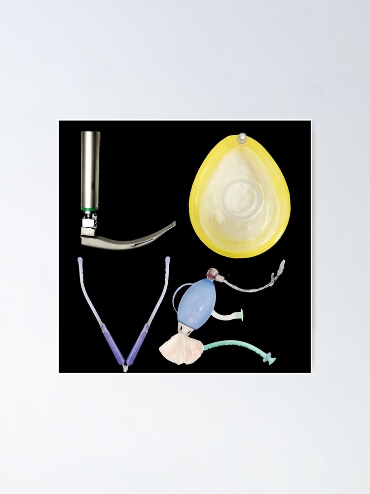 "Anesthesia love - anesthesia airway equipment" Poster by charlielim-87 ...