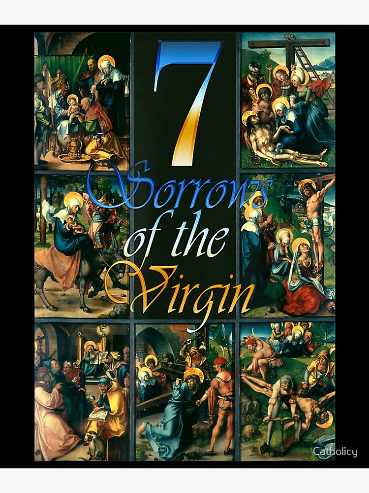 "Seven Sorrows of Mary Blessed Mother Our Lady of Sorrows" Poster for ...