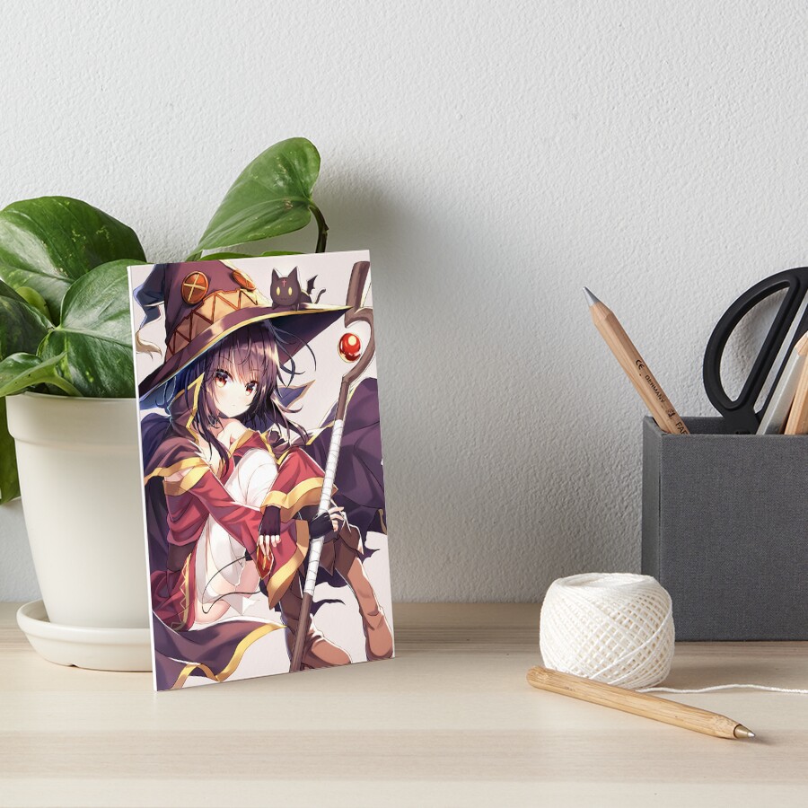 "Megumin Konosuba" Art Board Print by roycool | Redbubble