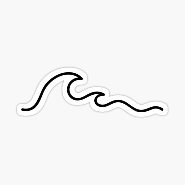 "Wave" Sticker by fabien-p | Redbubble