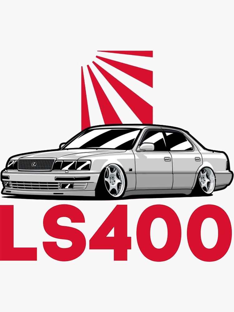 "LS400" Sticker by MOTOSHIFT | Redbubble