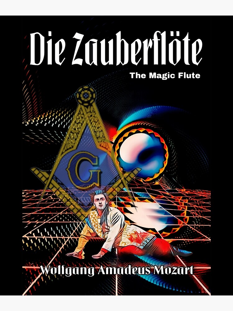 Póster «CARTEL DE ÓPERA MOZART DIE ZAUBERFLÖTE LA FLAUTA MÁGICA Clásico ...