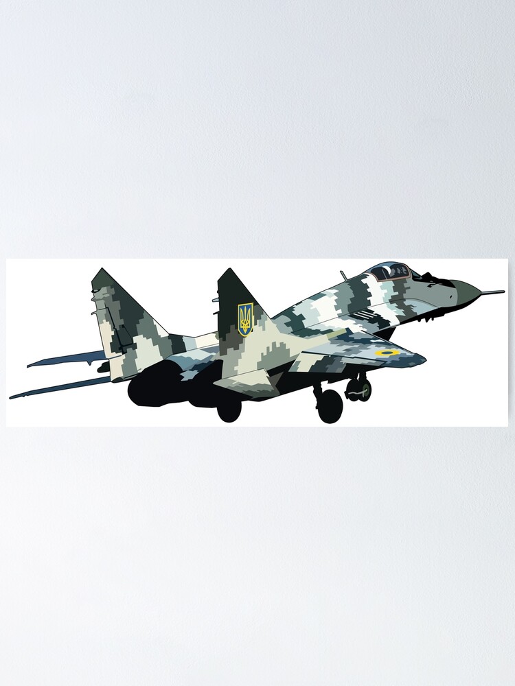 "MIG-29 Ukraine Fighter Jet " Poster for Sale by enriquepma | Redbubble