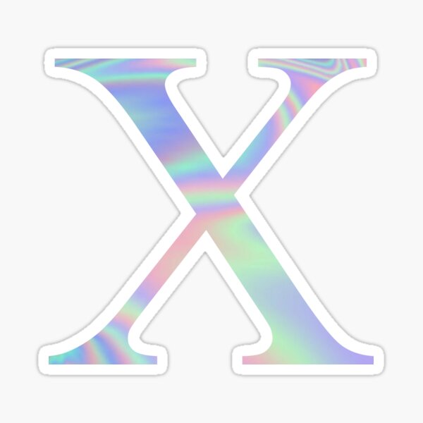 "Chi X Holographic Greek Sorority" Sticker for Sale by greekgoddess ...
