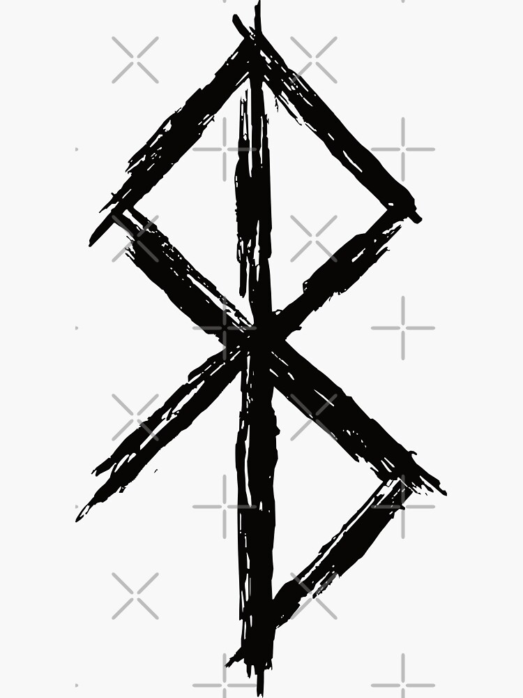 "Bindrune Rune Peace Symbol" Sticker for Sale by Beltschazar | Redbubble
