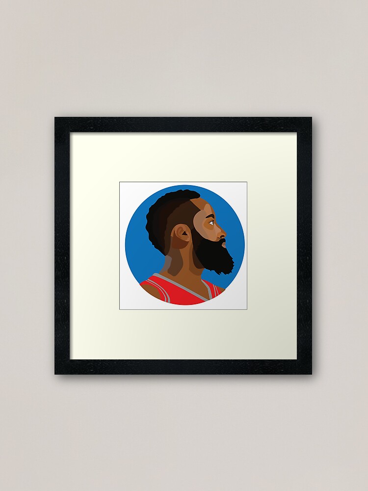 "James Harden ~ Cartoon Illustration : NBA" Framed Art Print for Sale ...
