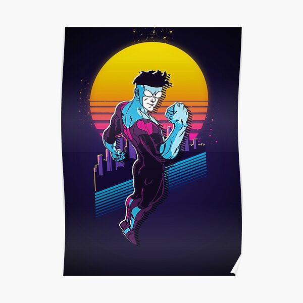 "Invincible *80s Retro*" Poster for Sale by MyRetroArt | Redbubble