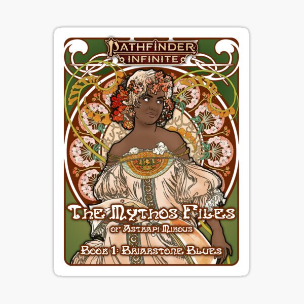 "Astrapi Mirous Art Nouveau" Sticker by GameRaccoon | Redbubble
