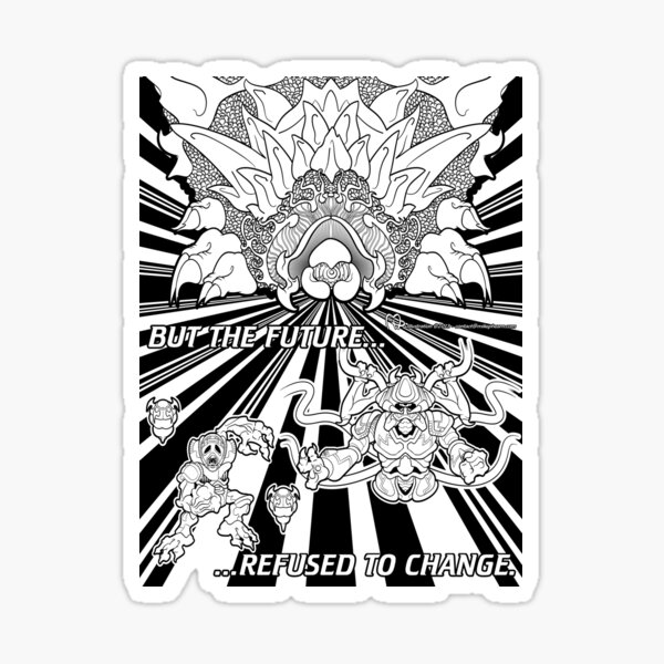 "Lavos: All Forms (BLACK)..." Sticker for Sale by MikePHearn | Redbubble