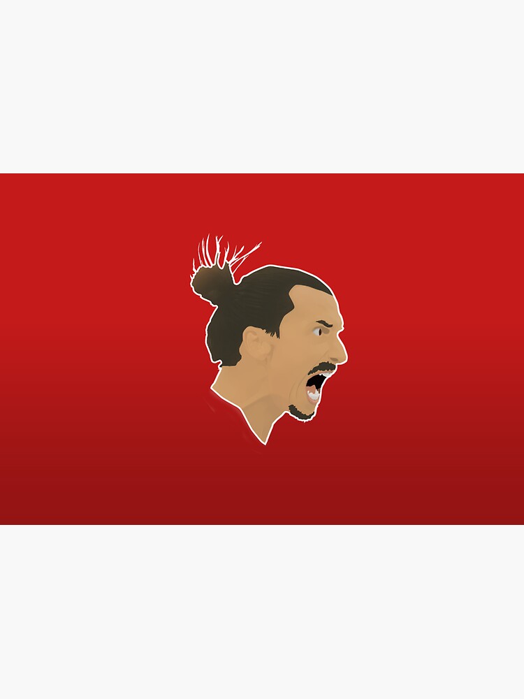 "Zlatan Ibrahimovic Vector Art" Sticker by NorwichEdits | Redbubble