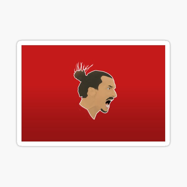 "Zlatan Ibrahimovic Vector Art" Sticker by NorwichEdits | Redbubble