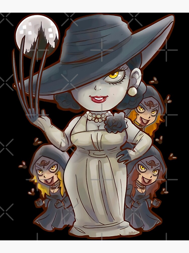 "Retro Vintage Lady Dimitrescu Re8 Village Fanart Awesome For Movie Fan ...