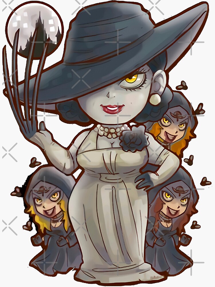 "Retro Vintage Lady Dimitrescu Re8 Village Fanart Awesome For Movie Fan ...