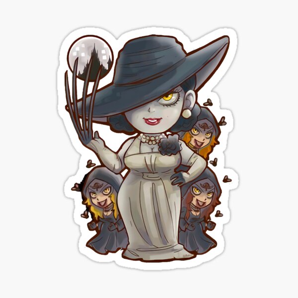 "Retro Vintage Lady Dimitrescu Re8 Village Fanart Awesome For Movie Fan ...