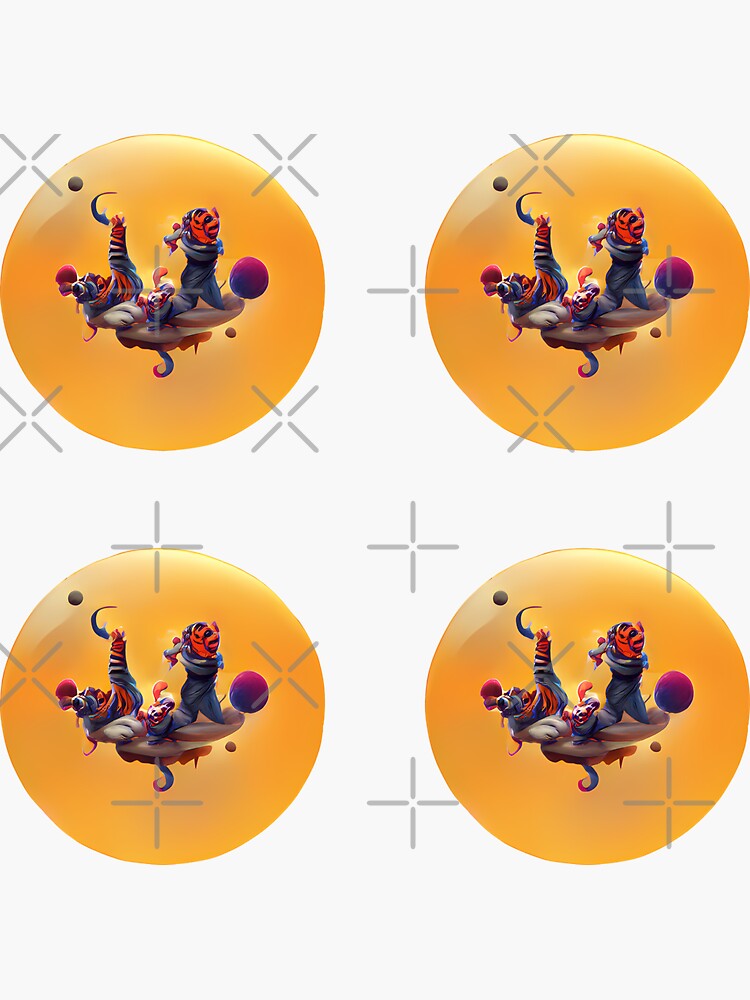 "Crazy Space Clowns Original Design stickers & T shirts" Sticker by ...
