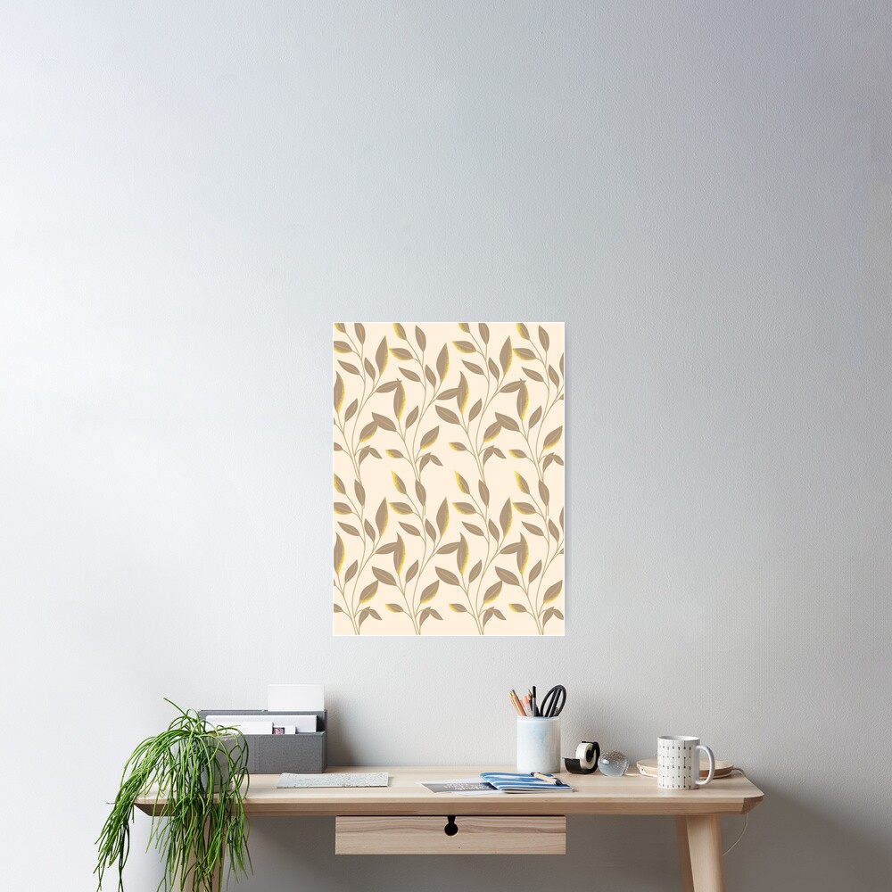 "Calming leaves" Poster for Sale by BenicaDesign | Redbubble